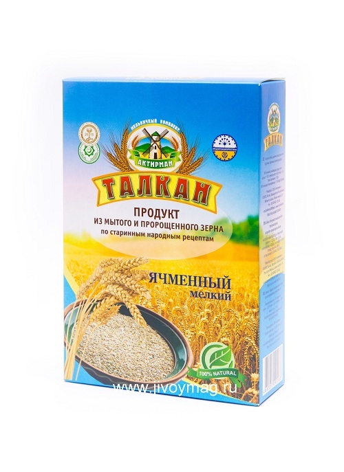 Талкан "Актирман" ячменный мелкий 350 гр